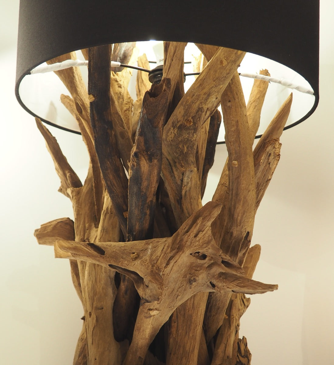 Wooden Root Table Lamp - Ace – Rustic House Cornwall
