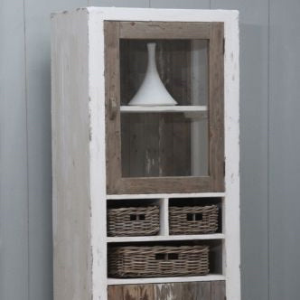 Reclaimed Pine Display Unit – Rustic House Cornwall